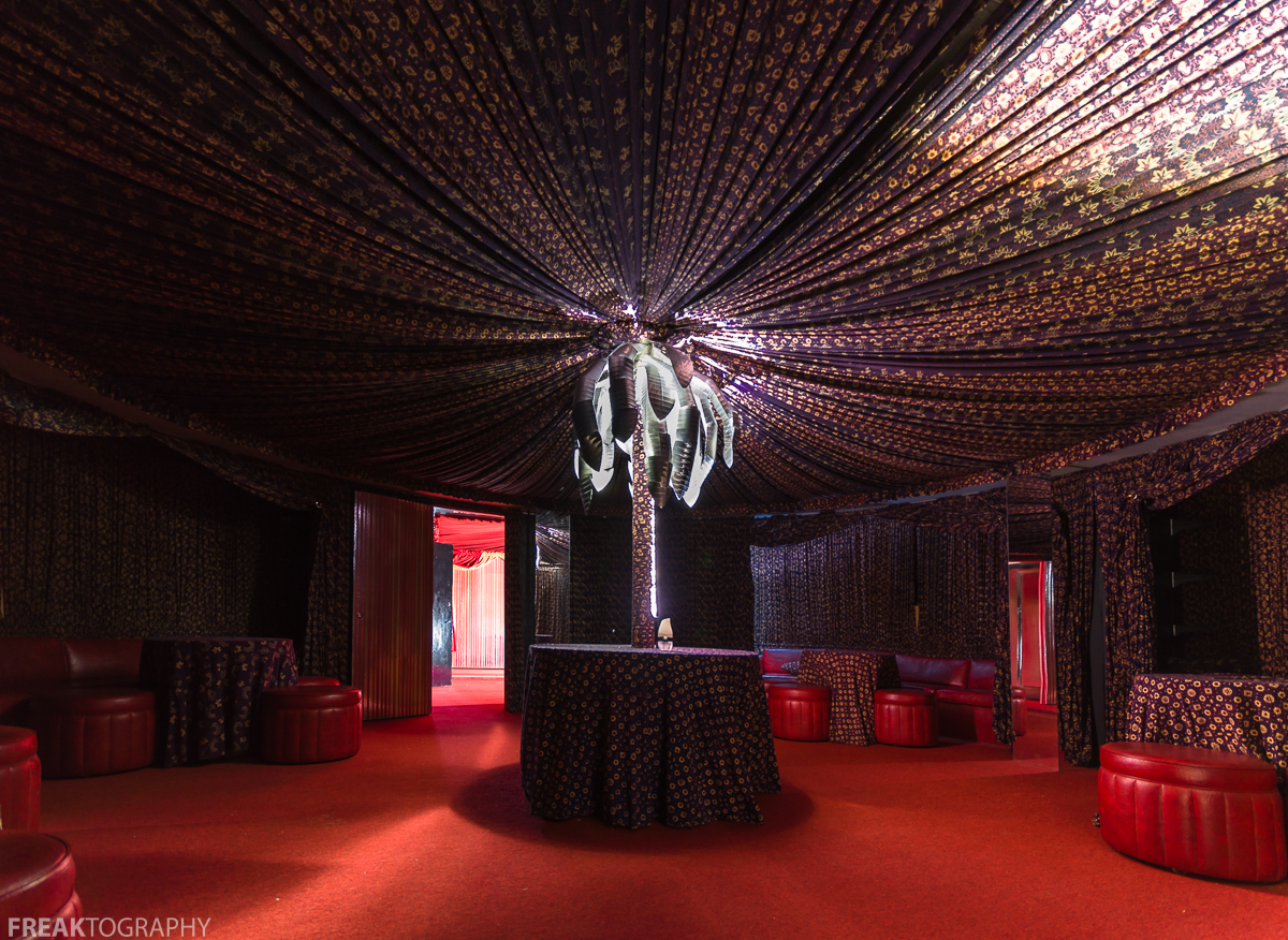A Sexy Red Room Found In The Basement Of An Abandoned Mansion Lights Are From Flashlights Oc