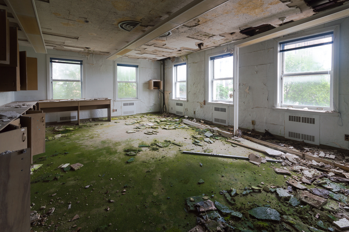 [Abandoned] Mossy Green floors in an abandoned building in Canada. (OC ...