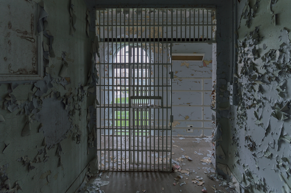 The view from inside a jail cell in an abandoned Canadian prison (OC ...